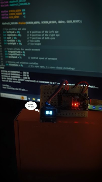 Animated Robot Eyes on ESP32 & Oled Display #shorts #shortsvideo #viral - YouTube