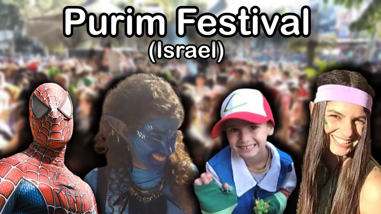 halloween party is also in israel (Purim) - YouTube