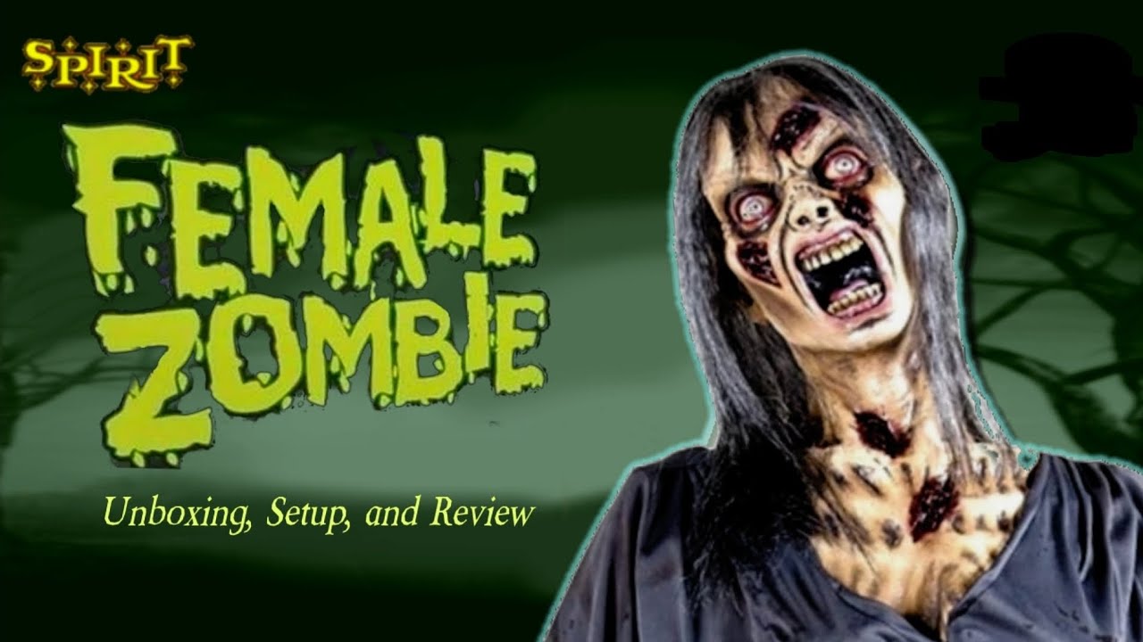 Spirit Halloween 2012 Female Zombie Unboxing, Setup, and Review ...