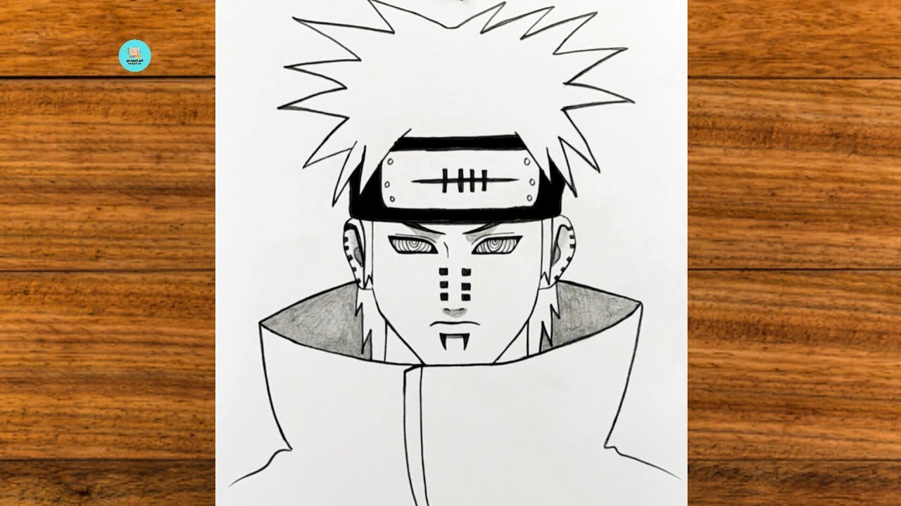 Easy Anime Drawing | How to draw Pain from Naruto | Step By step ...