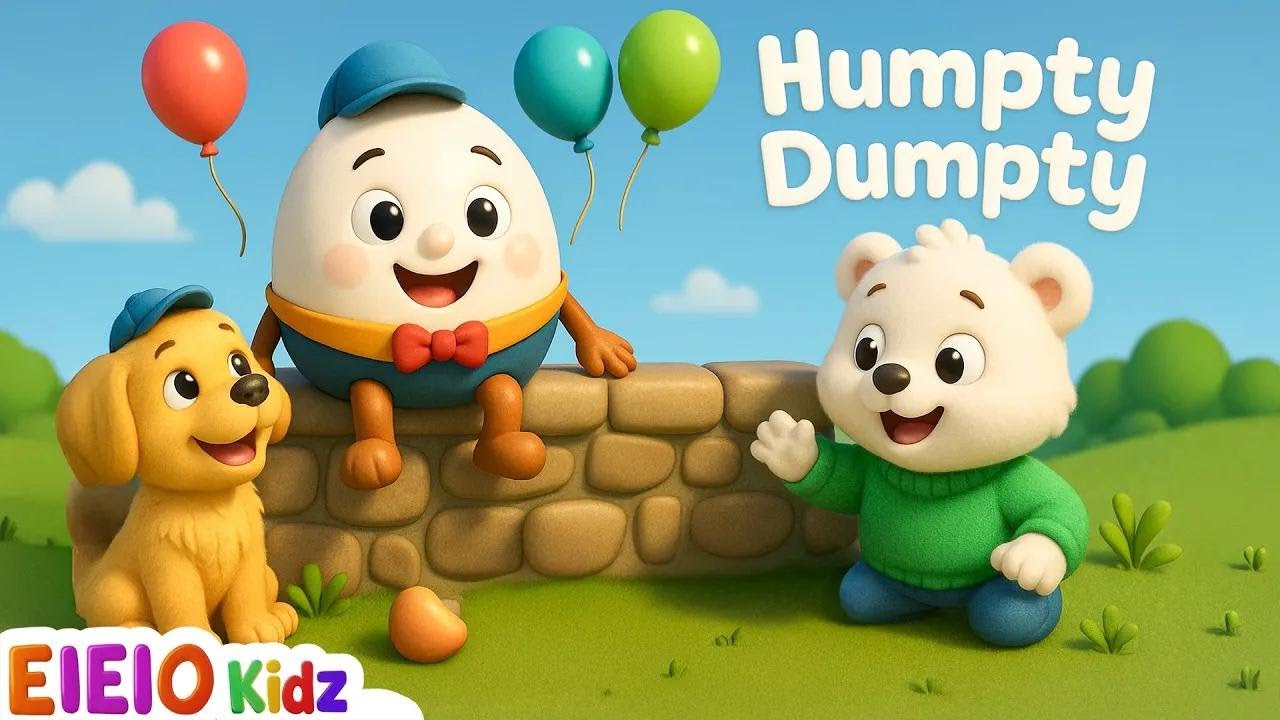 Nursery Rhymes for Kids | Humpty Dumpty | Kindergarten Learnings - YouTube