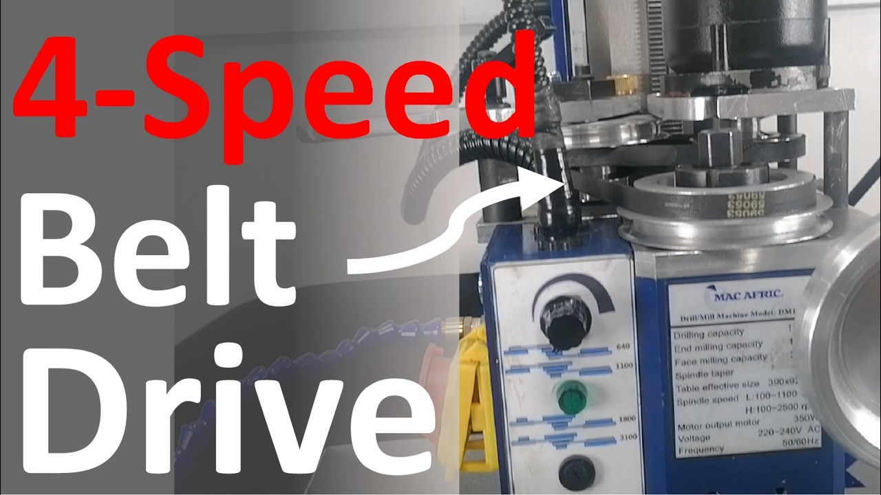4 Speed Belt Drive for the Mini Milling Machine - YouTube