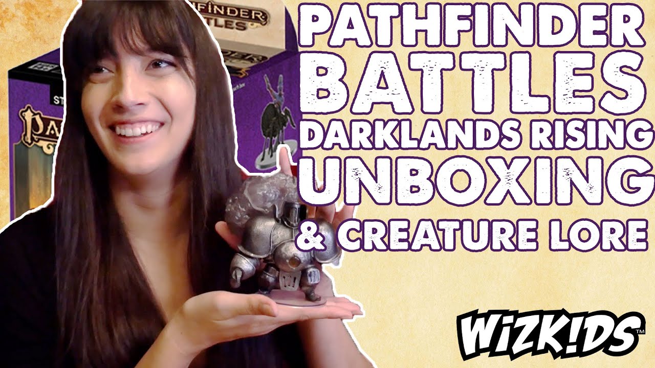Pathfinder Battles: Darklands Rising Unboxing and Creature Lore - YouTube