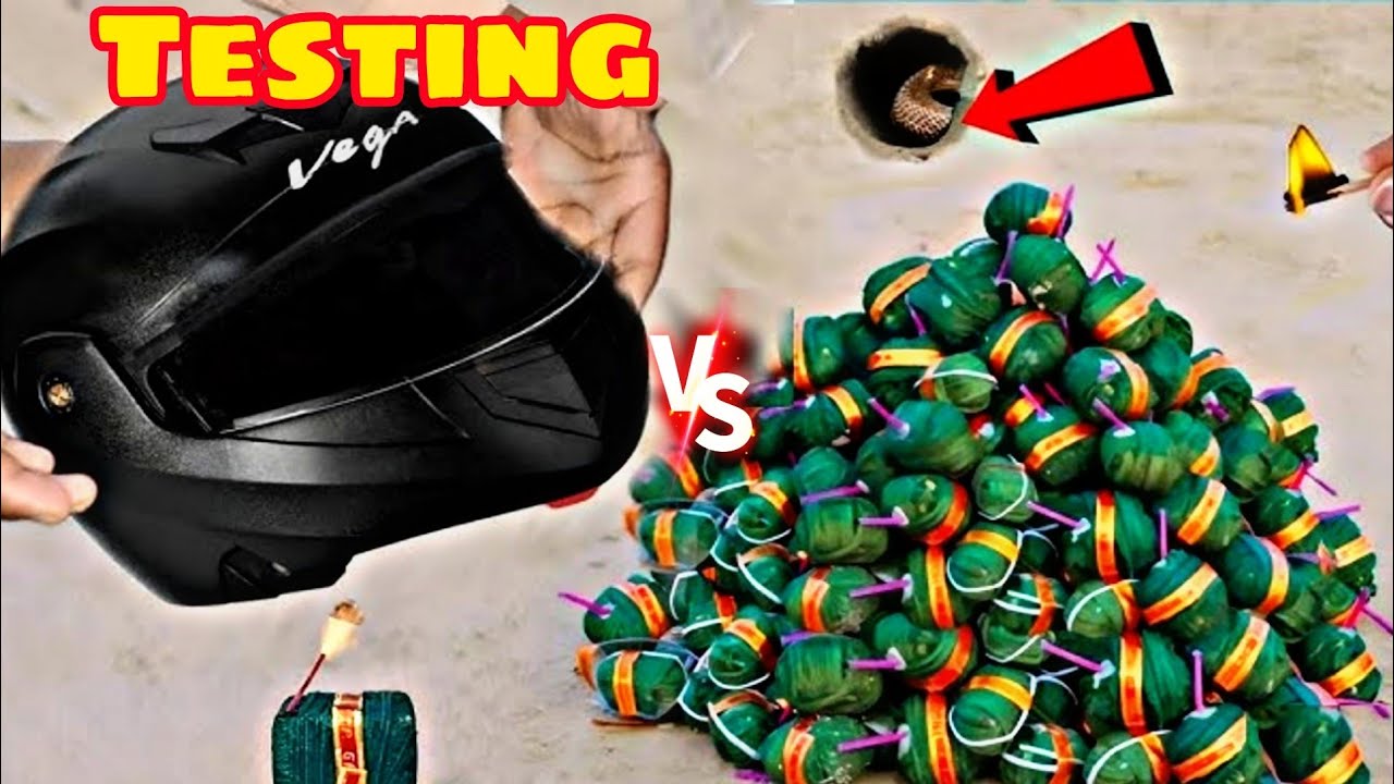 Sutli bom vs Helmet ⛑️ Crackers testing Diwali fireworks 🎆 2024 - YouTube