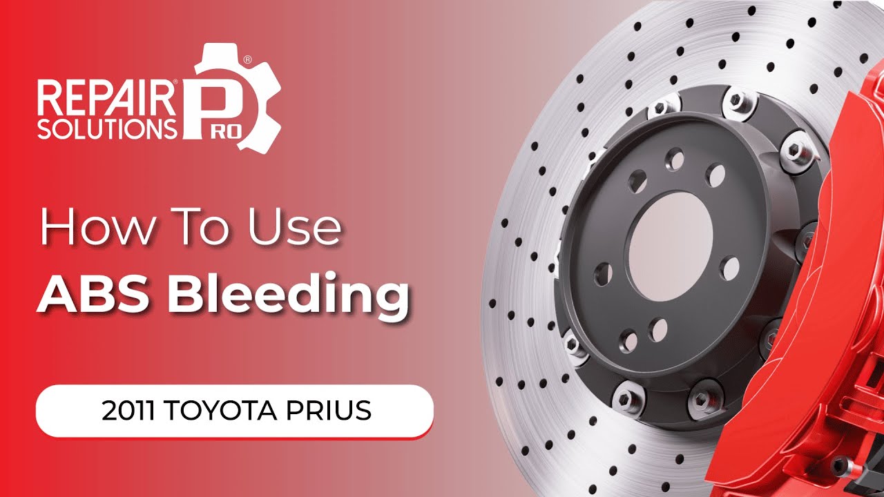 How to Use ABS Bleeding Function on SDS | 2011 TOYOTA Prius - YouTube