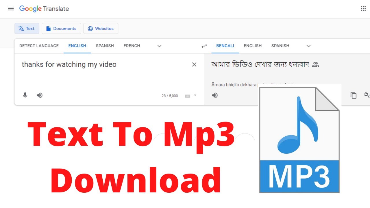 How To Download Google Translate Voice In MP3 - YouTube