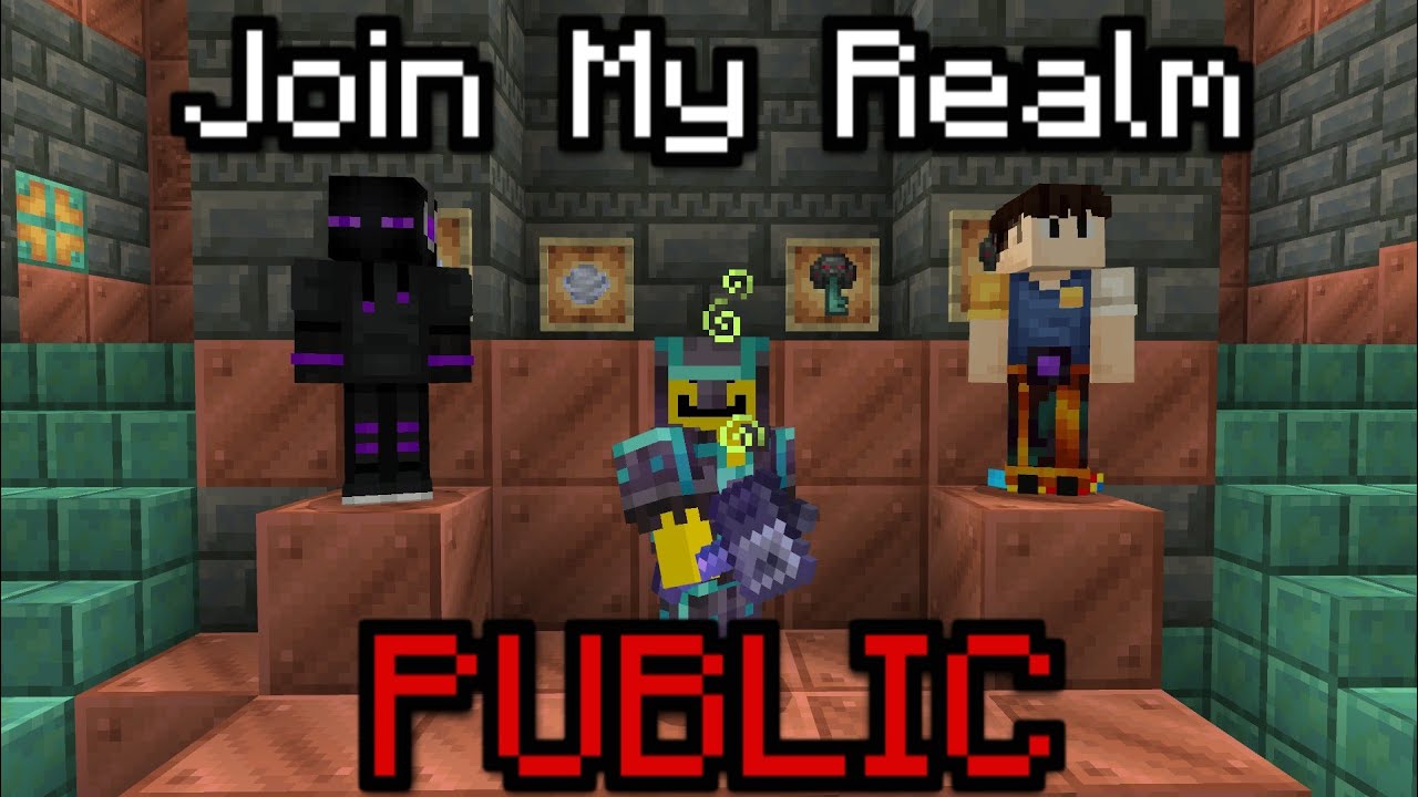 Join My Public Minecraft Bedrock Realm - YouTube