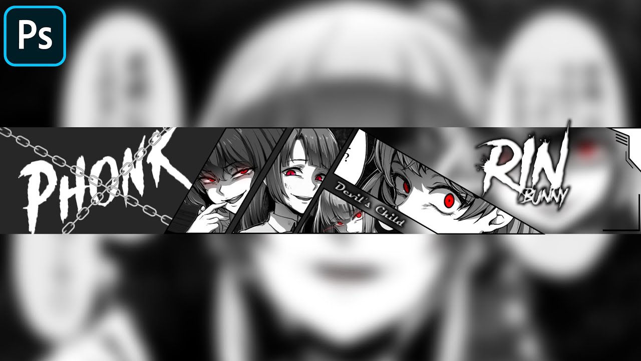#21: Share Youtube Phonk Gaming Anime Banner • [ Photoshop ] • Bìa ...