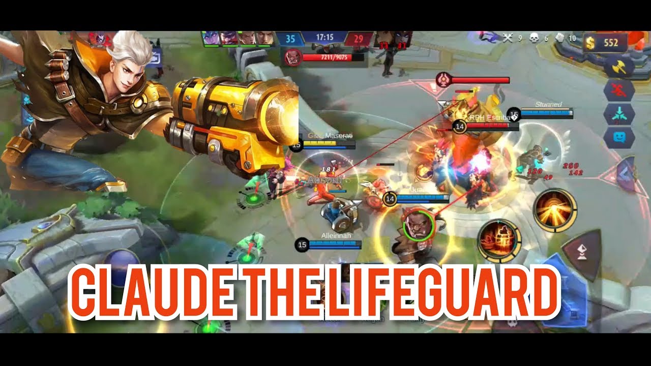 MOBILE LEGENDS: CLAUDE! THE LIFEGUARD :) - YouTube