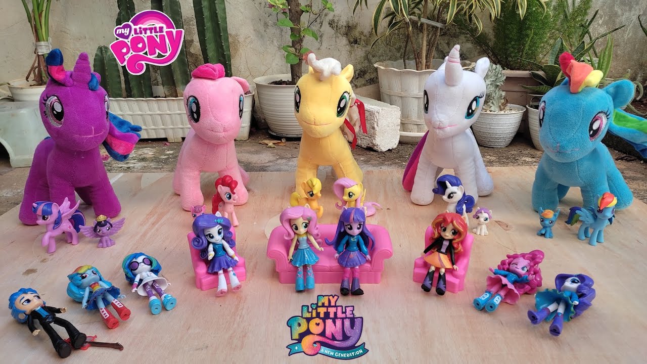 KOLEKSI MAINAN KUDA PONI | fluttershy Applej ack rarity pinkie pie ...
