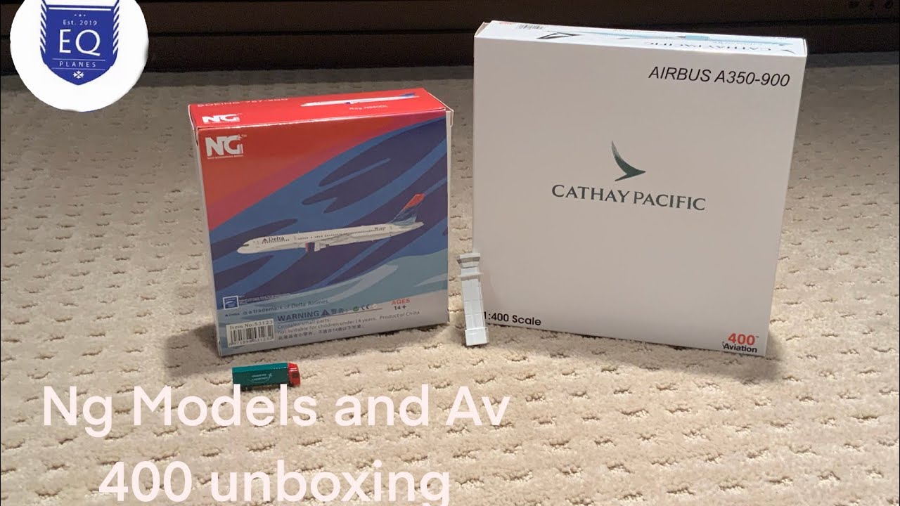 Model Airplane Unboxing ( Ng Models Delta 757 Colors In Motion, Av 400 ...