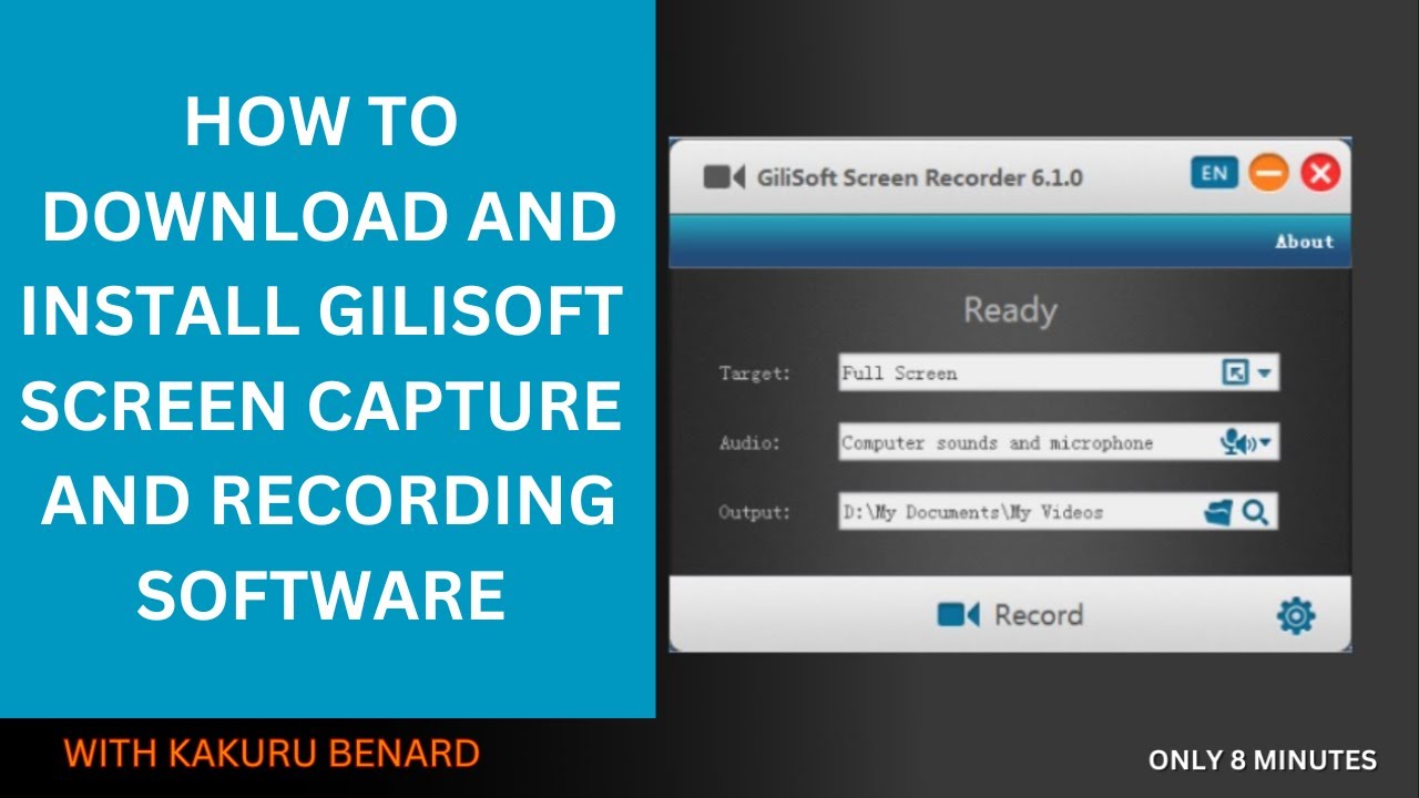 How to download and Install Gilisoft Screen capture and recording software - YouTube