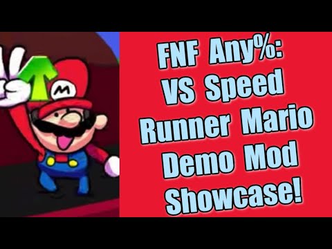 FNF VS Speedrunner Mario DEMO | Friday Night Funkin Any% Mod Showcase ...