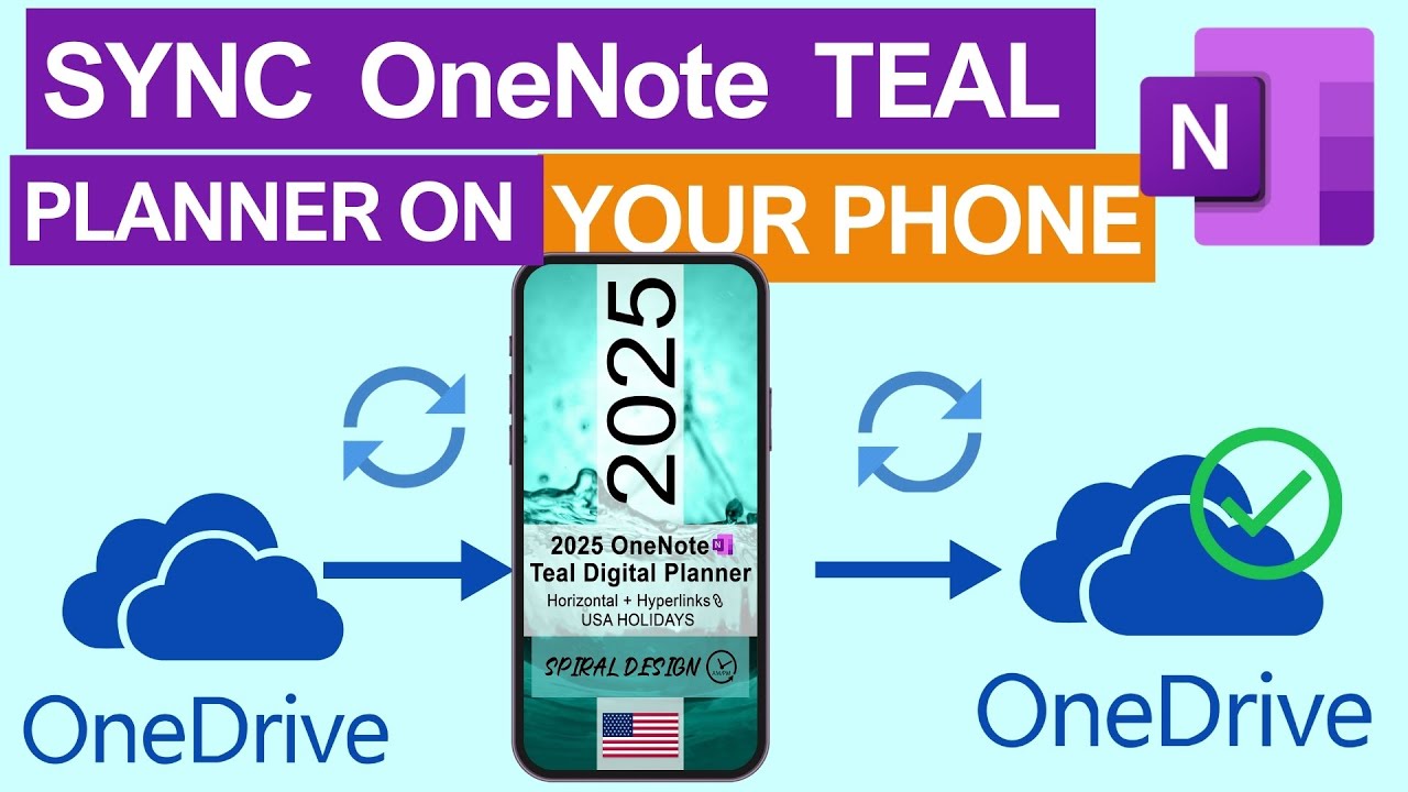 How to Sync OneNote Digital Planner on your Phone - YouTube
