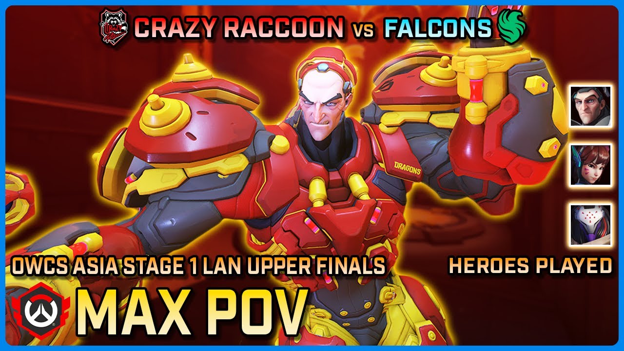 [ Max ] Crazy Raccoon vs Team Falcons | Upper Finals | OWCS Asia LAN S1 - YouTube
