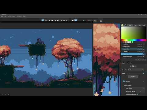 How to Make Falling Leaves in Pixel Art: Pixelmash Particles Pt 1 - YouTube