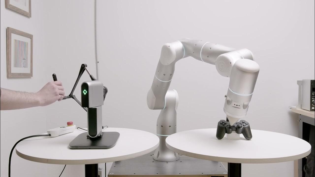 Real-time robot control and movement playback with the Inverse3 | Haply Robotics & FlexIV - YouTube