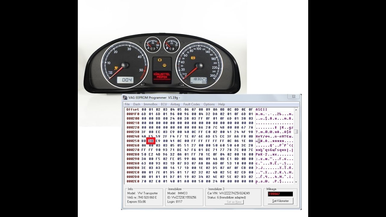VW GÖSTERGE PANELİ EEPROM KOPYALAMA. VW DASHBOARD EEPROM HOW TO COPY TO ANOTHER DASHBOARD ...
