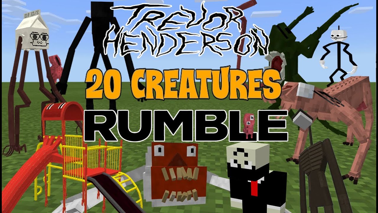 20 Trevor Henderson Creatures in Minecraft [Battle Royale] - YouTube