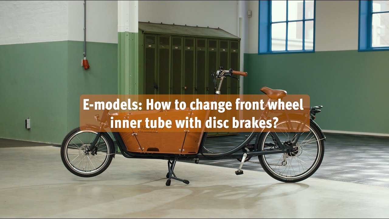 E-models: How to change the front wheel inner tube with disc brakes ...