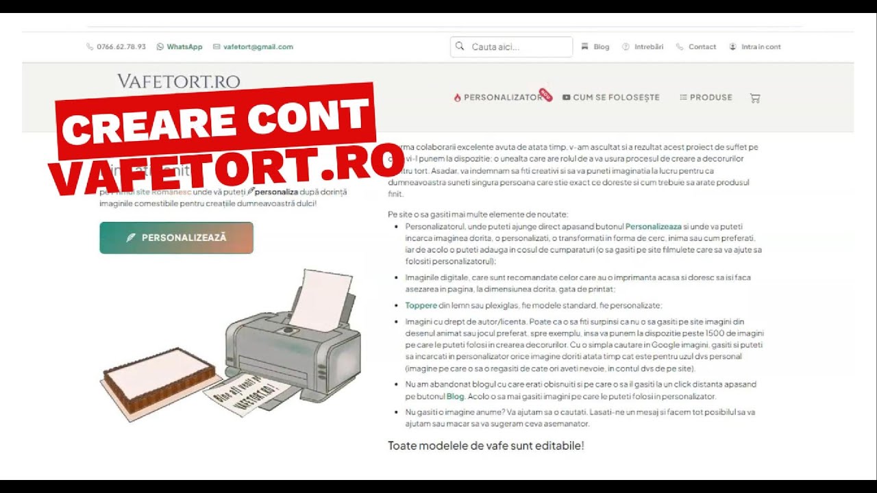 Creare cont pe vafetort.ro - YouTube