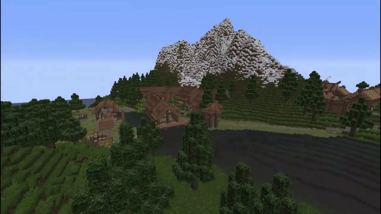 Minecraft Skyrim Map Remake V0.0.2 - YouTube