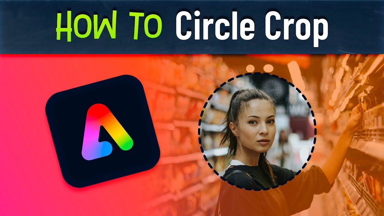 How to Crop a Photo into a Circle in Adobe Express - YouTube
