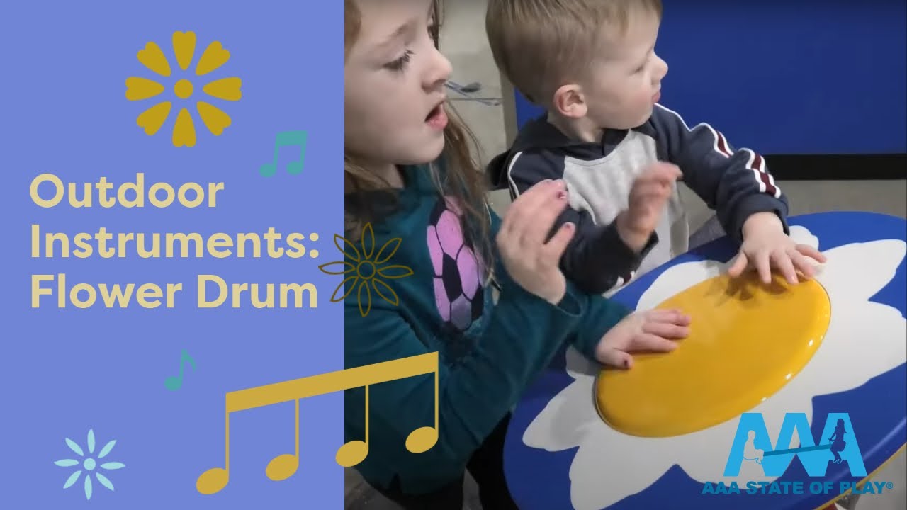 Outdoor Musical Instruments for the Playground - Flower Drum - YouTube