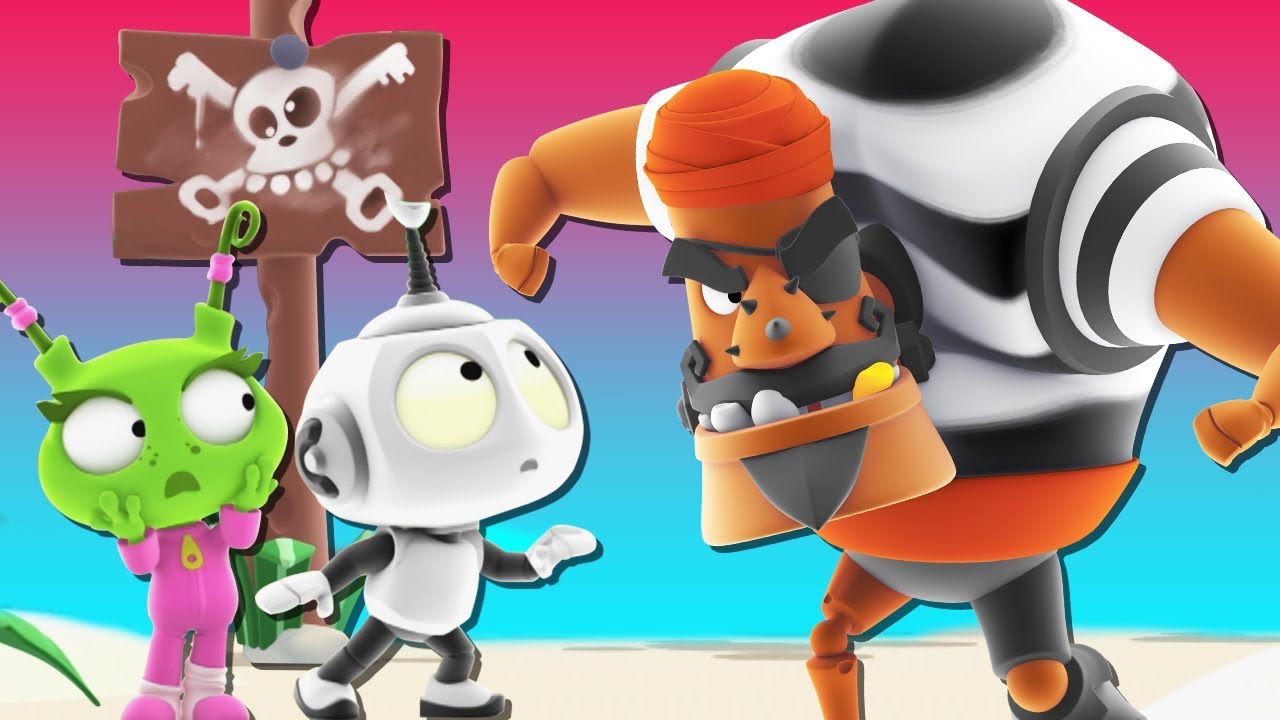 Treasure Hunt With the Pirates | Cartoons For Children | Rob The Robot ...