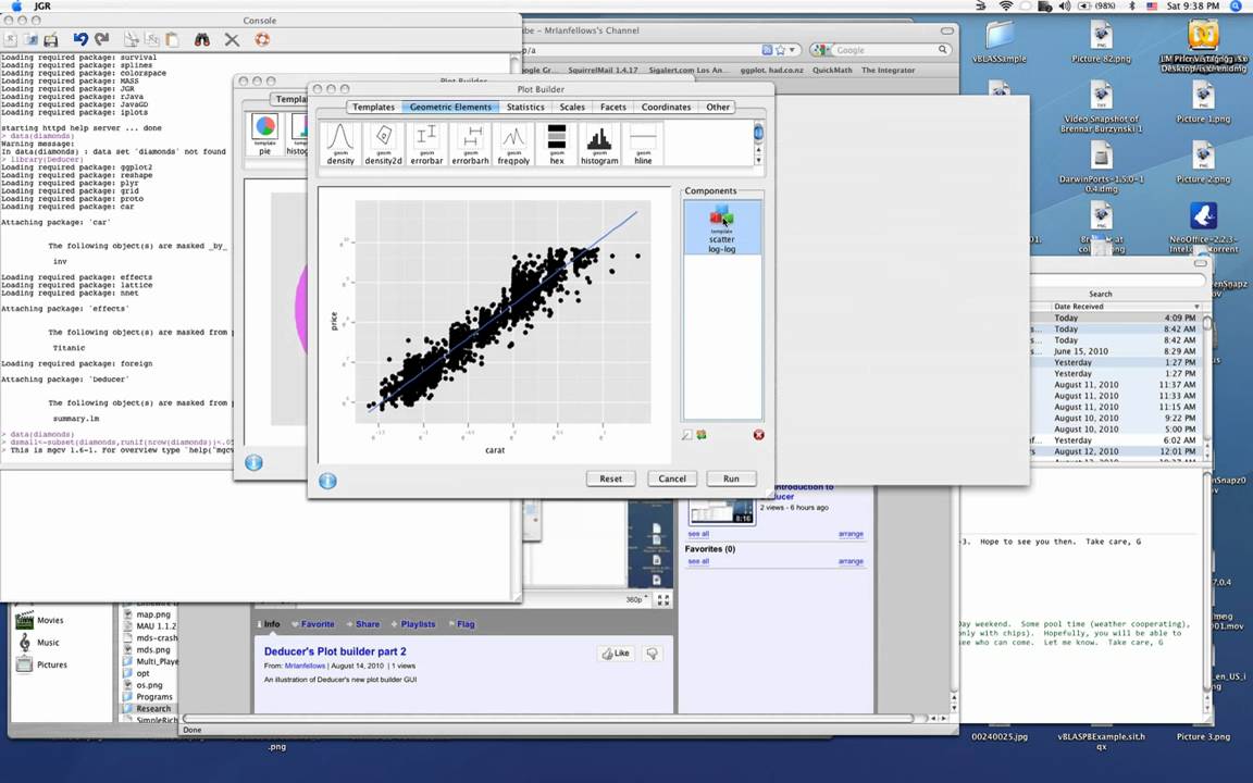 Deducer plot builder: templates - YouTube