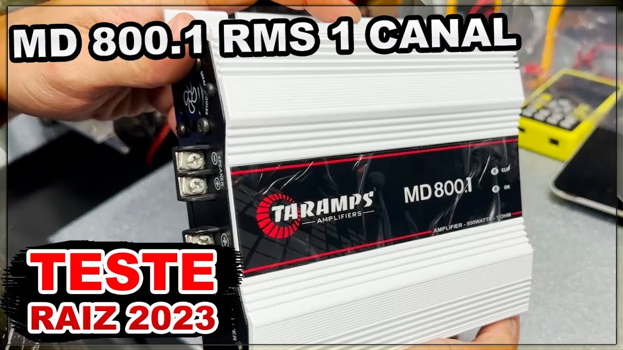 Módulo Amplificador TARAMPS MD 800.1 - Review e Teste de Potência 2023 ...