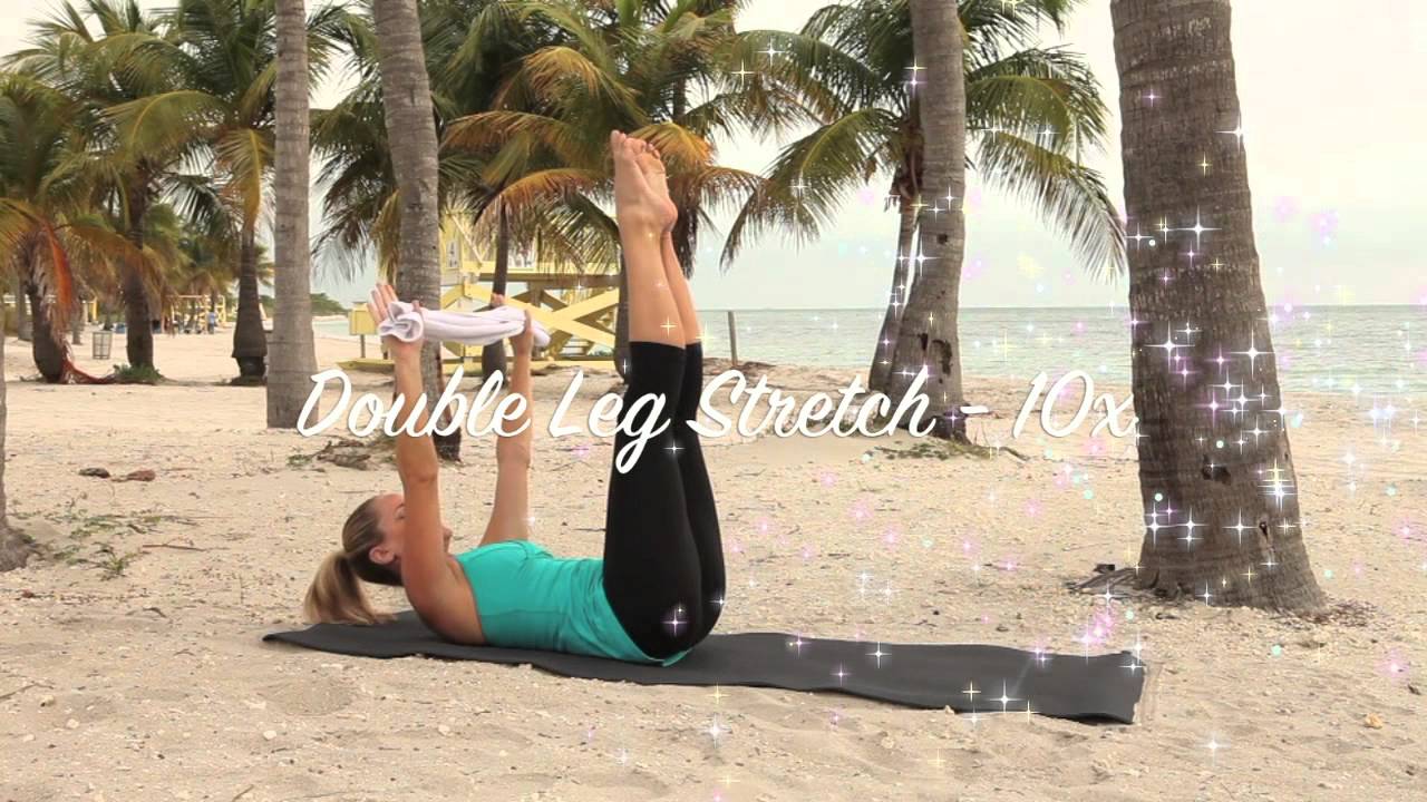 3 Beach Body Pilates Moves: Core Workout Stretch and Tone - YouTube