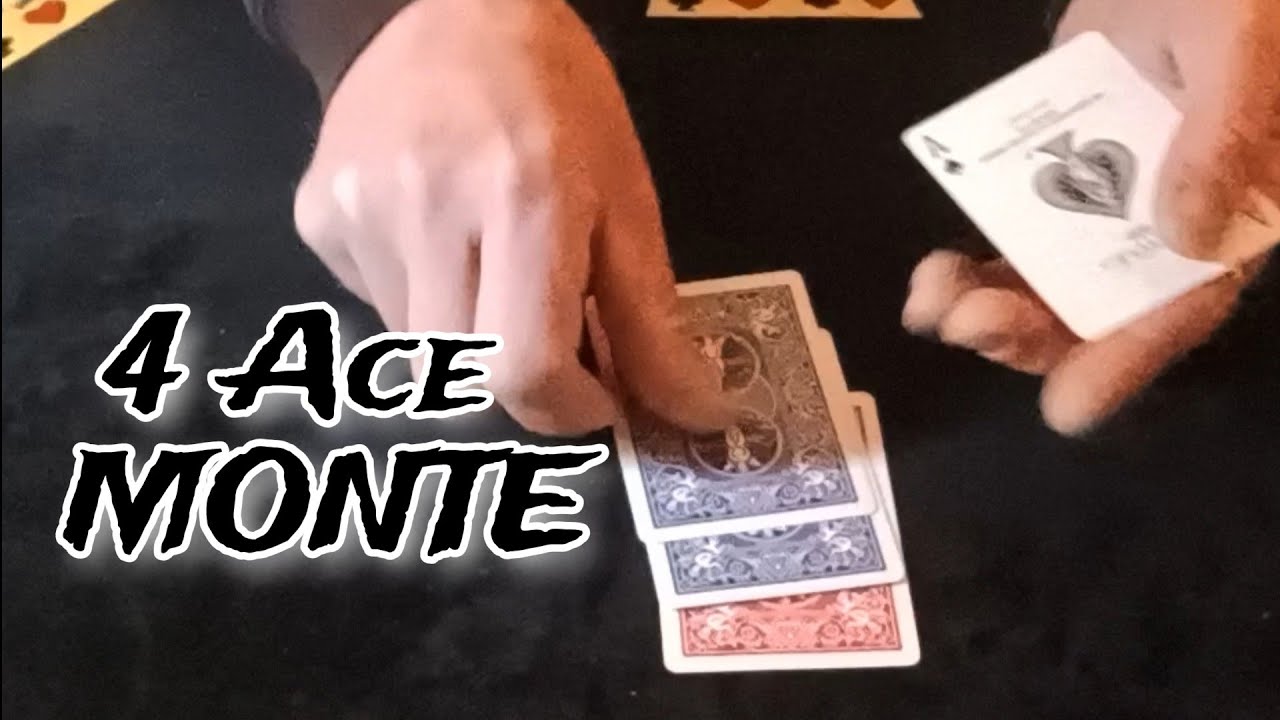 4 Ace Monte Card Trick. - YouTube