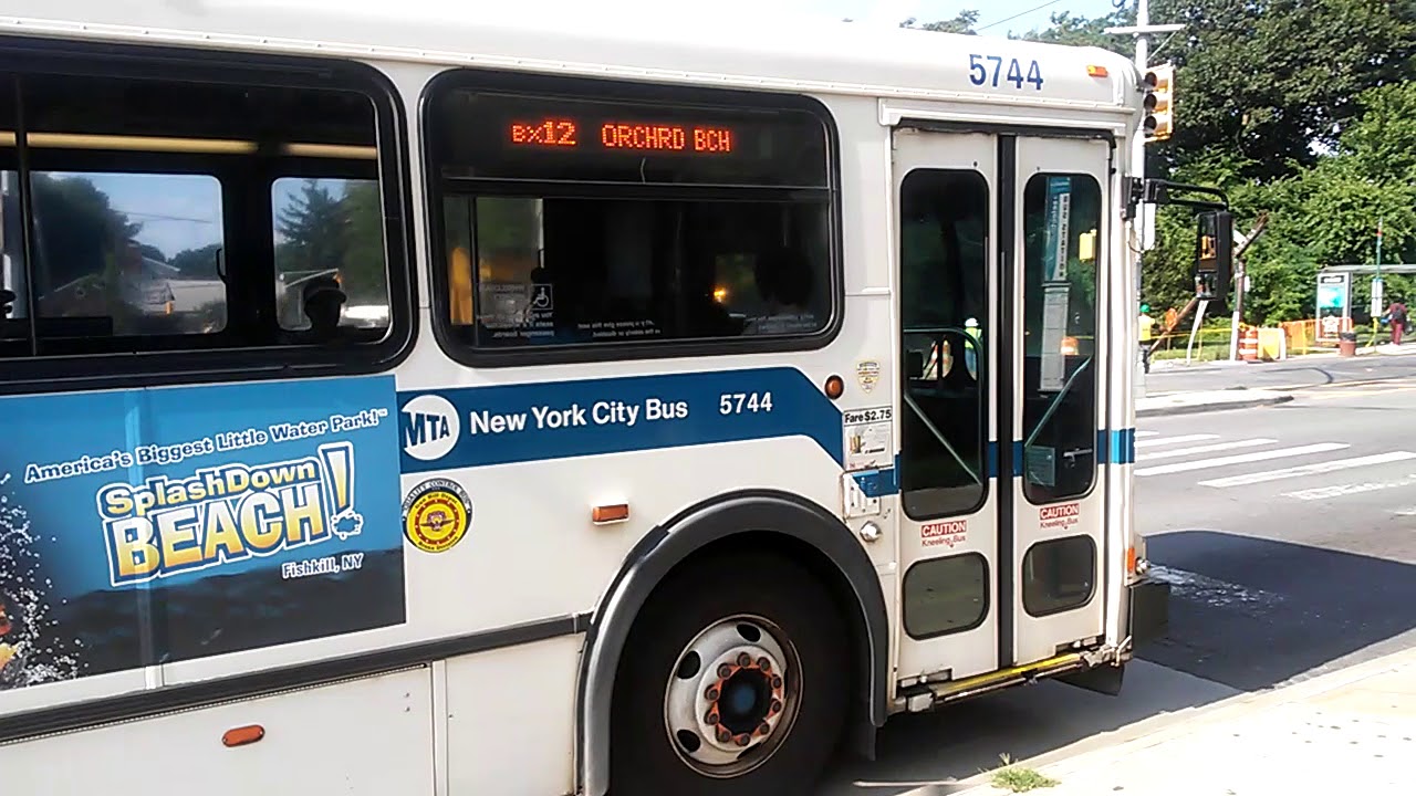 MTA: 2003 New Flyer D60HF Articulated [5744] Bx12 Bus - YouTube