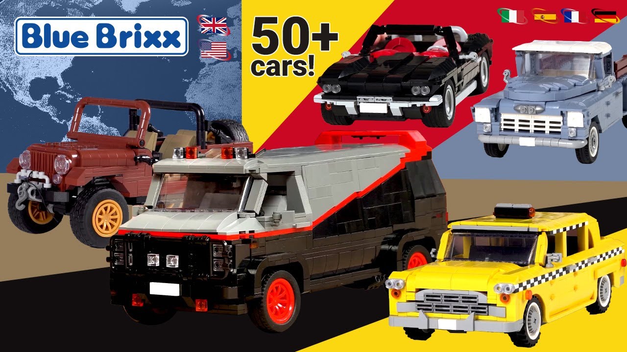 Best brick build car models in scale 1:18 - BlueBrixx-Specials ...