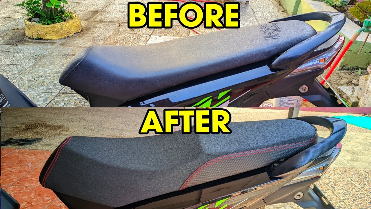 MODIFIKASI JOK BEAT KARBU DI BIKIN 2 TINGKAT || TAMBAH BUSA JOK MOTOR ...
