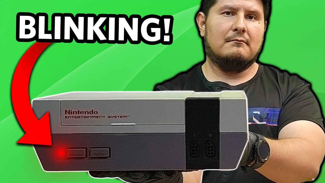 Easily Fix Your Nintendo NES - Red Blink Games Do Not Work - YouTube