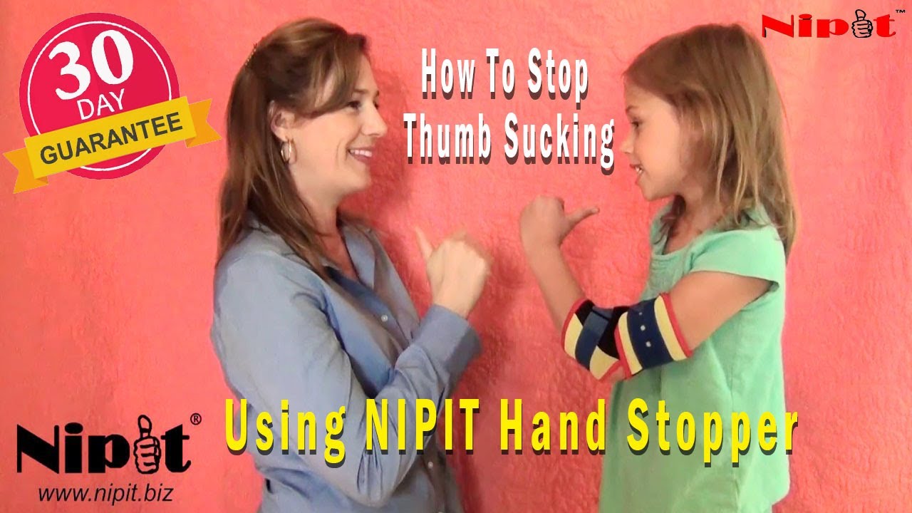 Demo Of How To Stop Thumb Sucking Using NIPIT Hand Stopper - YouTube