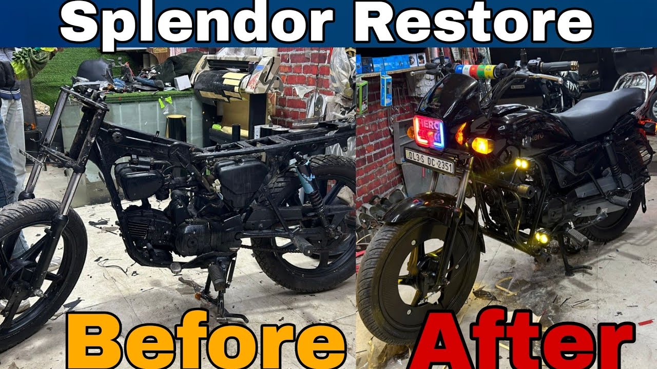 Unbelievable Modifications 🔥 hero Splendor Restoration Modification ...