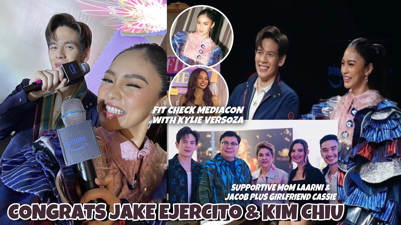 JAKE EJERCITO & KIM CHIU ON FIT CHECK MEDIACON 😍 SUPPORTIVE MOM LAARNI ...