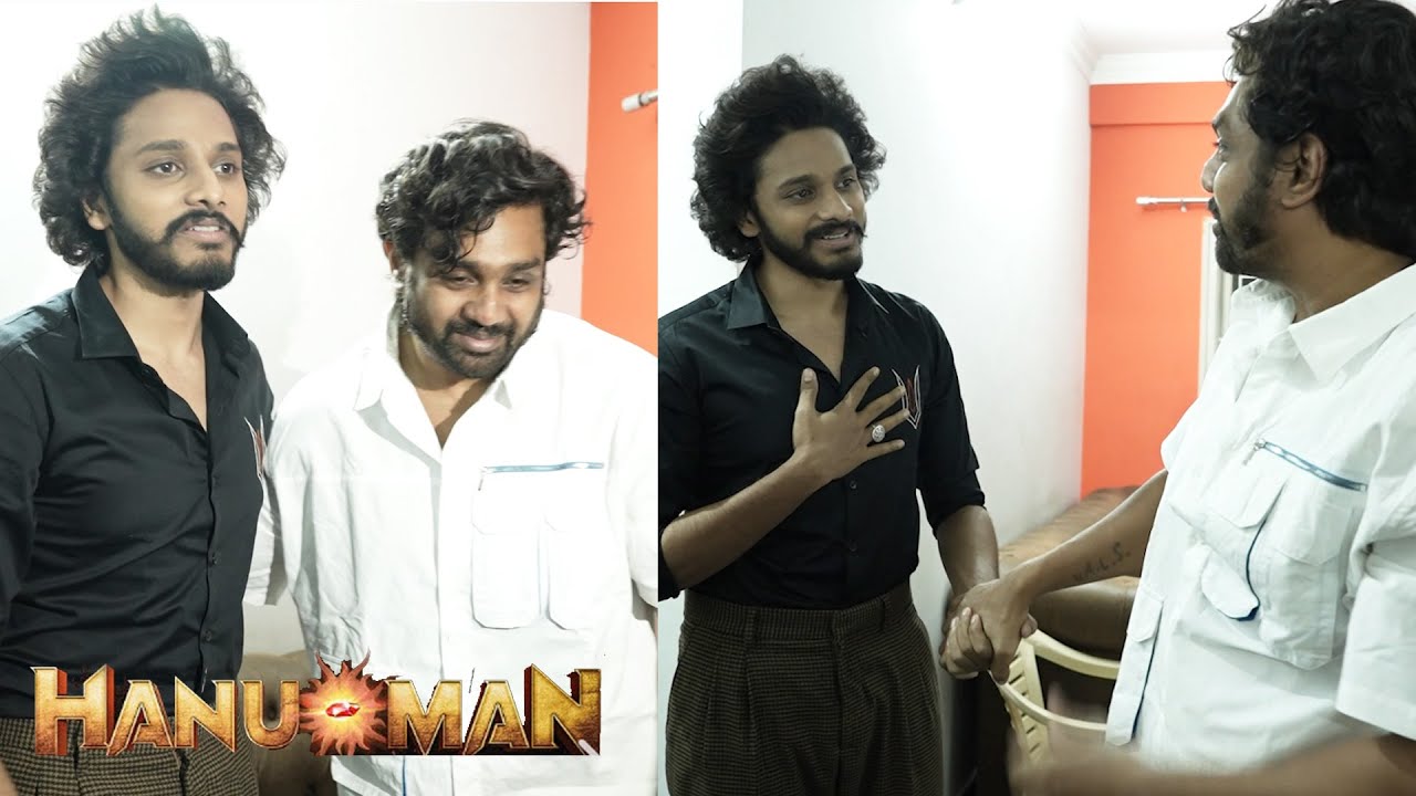 Hero Teja Sajja Meets Kannada Hero Dhruv Sarja Over HanuMan Superhero ...