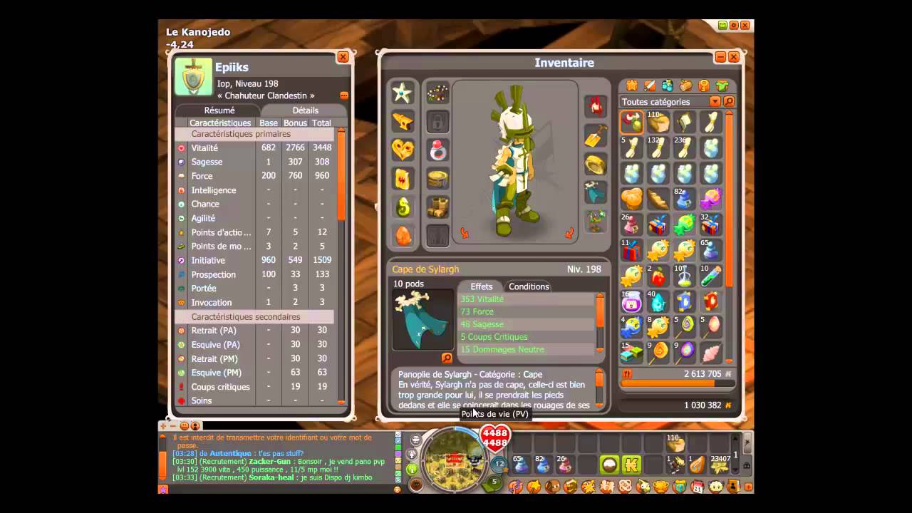 DOFUS - Stuff Iop Terre 198 - 12/5 1000 de force ! - YouTube