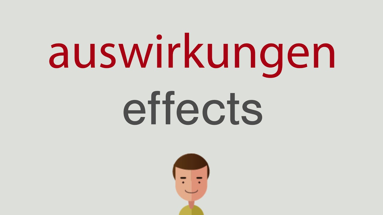Wie heißt auswirkungen auf englisch - YouTube