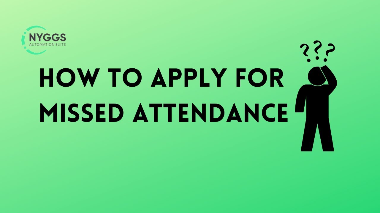 How to apply for missed attendance in Nyggs HRM - YouTube