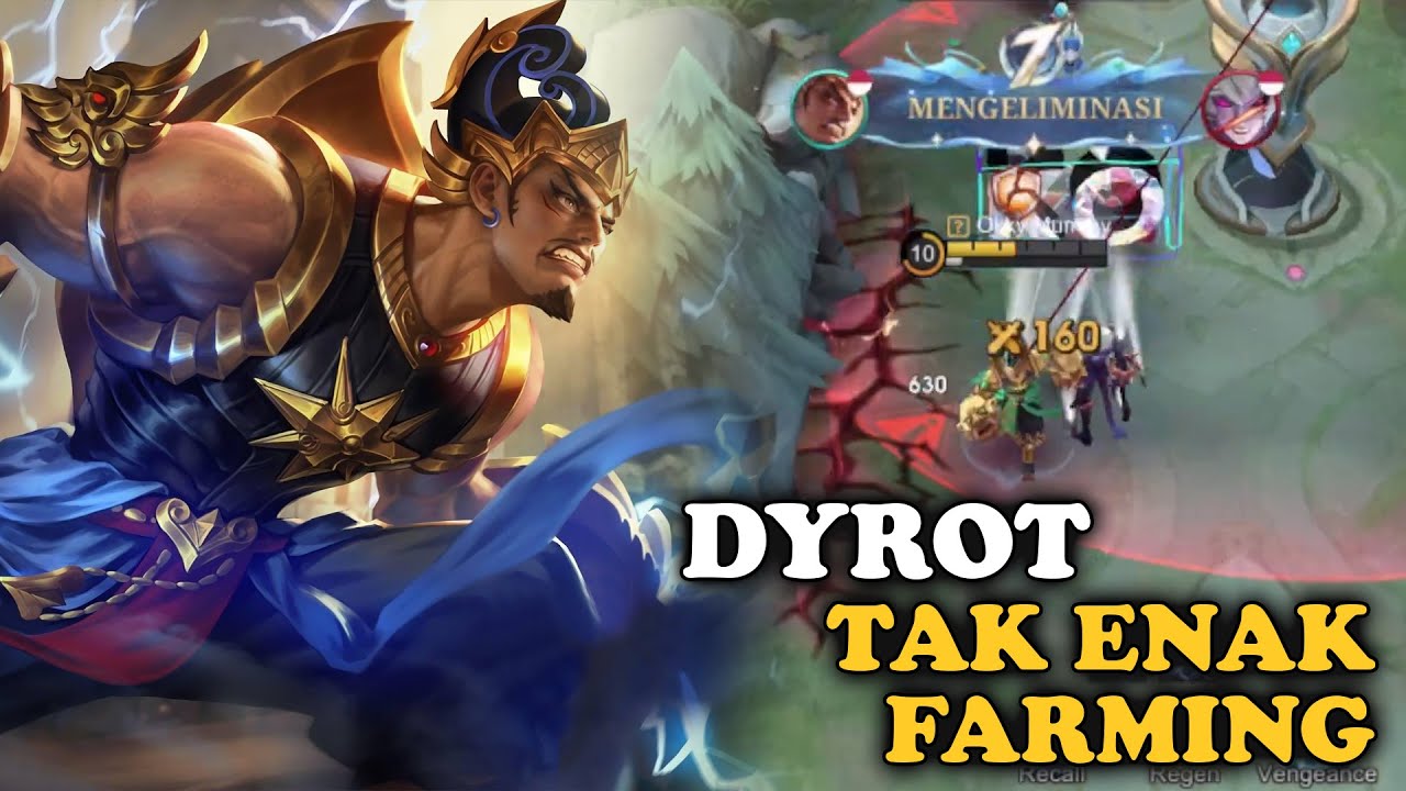 Pakai Gatotkaca, Buat Dyrot Tak Bisa Enak Farming - MOBILE LEGEND - YouTube