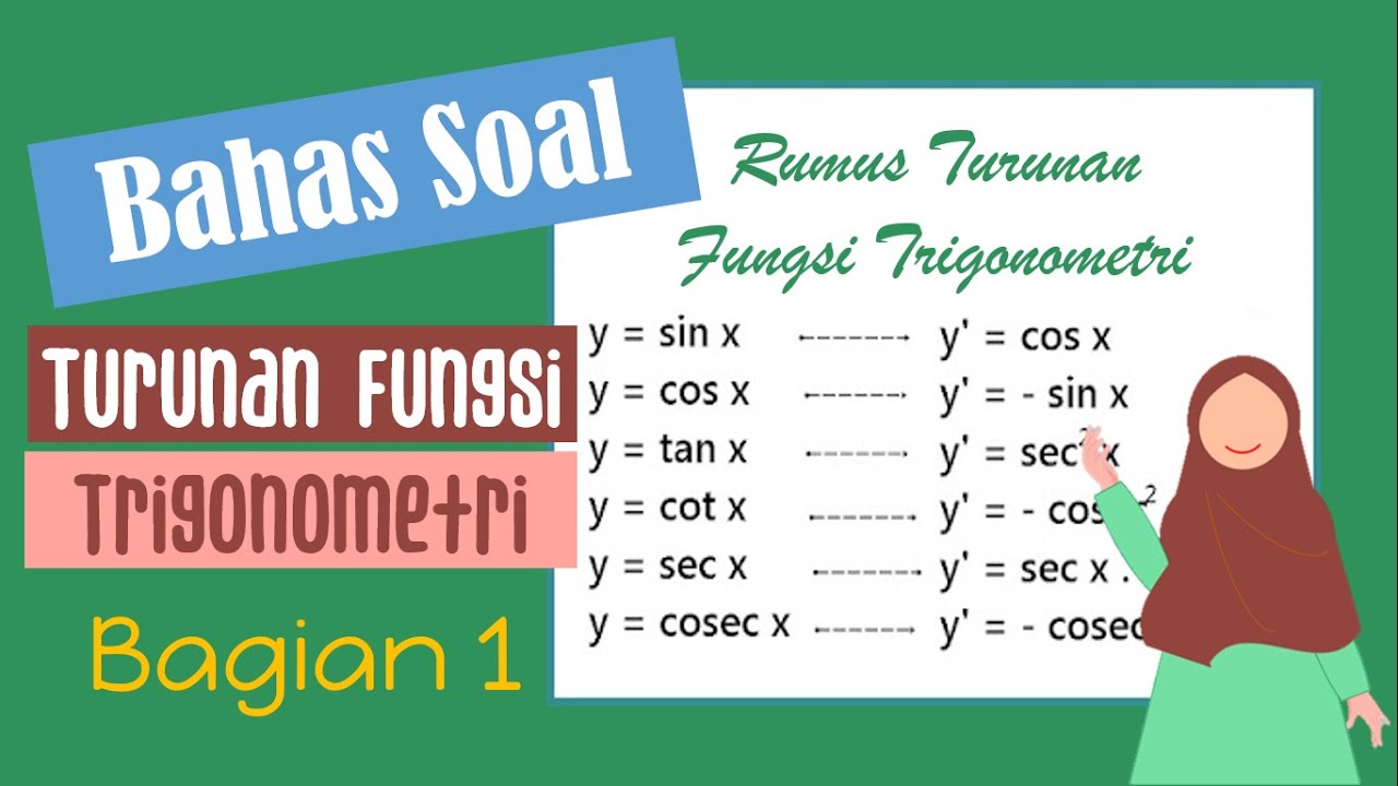 Bahas Soal Turunan Fungsi Trigonometri Bagian 1 - YouTube