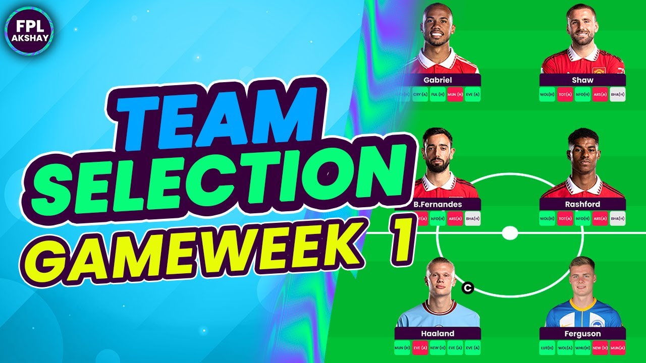 FPL TEAM SELECTION (FIRST DRAFT) - Fantasy Premier League 2023/24 - YouTube