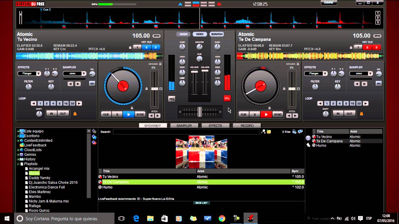 Dj JuanMa - Atomic dembow Mix lo nuevo virtual dj 7.4.7 - YouTube