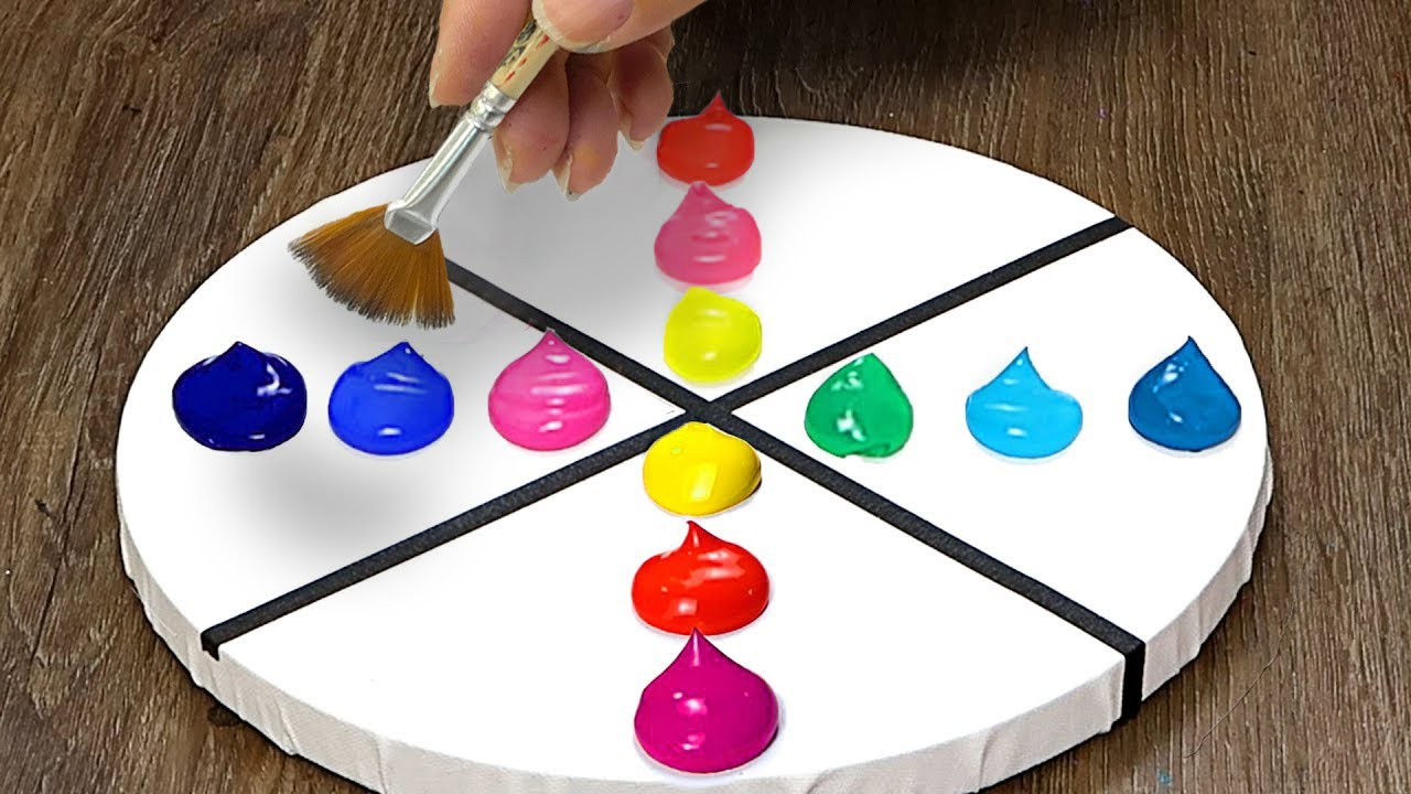 Mind-Blowing Acrylic Painting Trick: Gradient Painting LIKE A PRO in ...