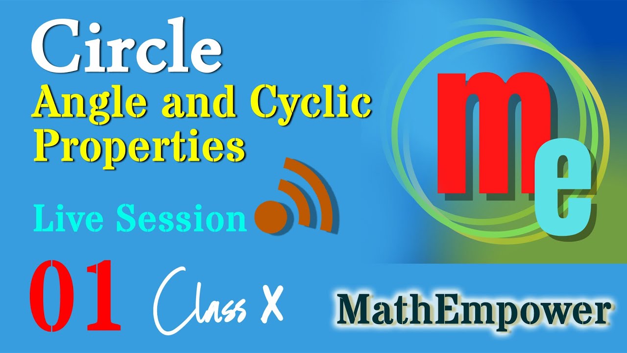 angle and cyclic properties of circle class 10 icse | maths ...